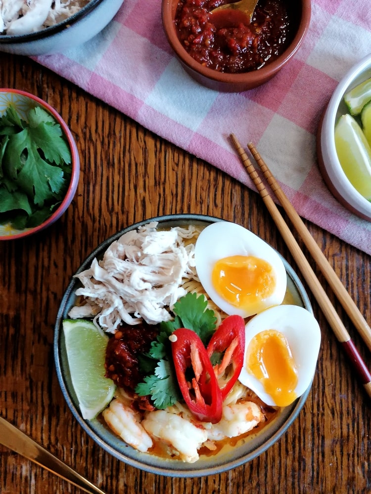 Ultimate Prawn And Chicken Laksa From Scratch (Curry Laksa)